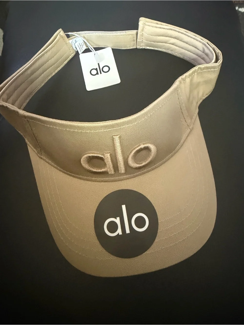 ALO Yoga | Accessories | Alo Yoga Kids Visor In Tan With Raised Logo ...